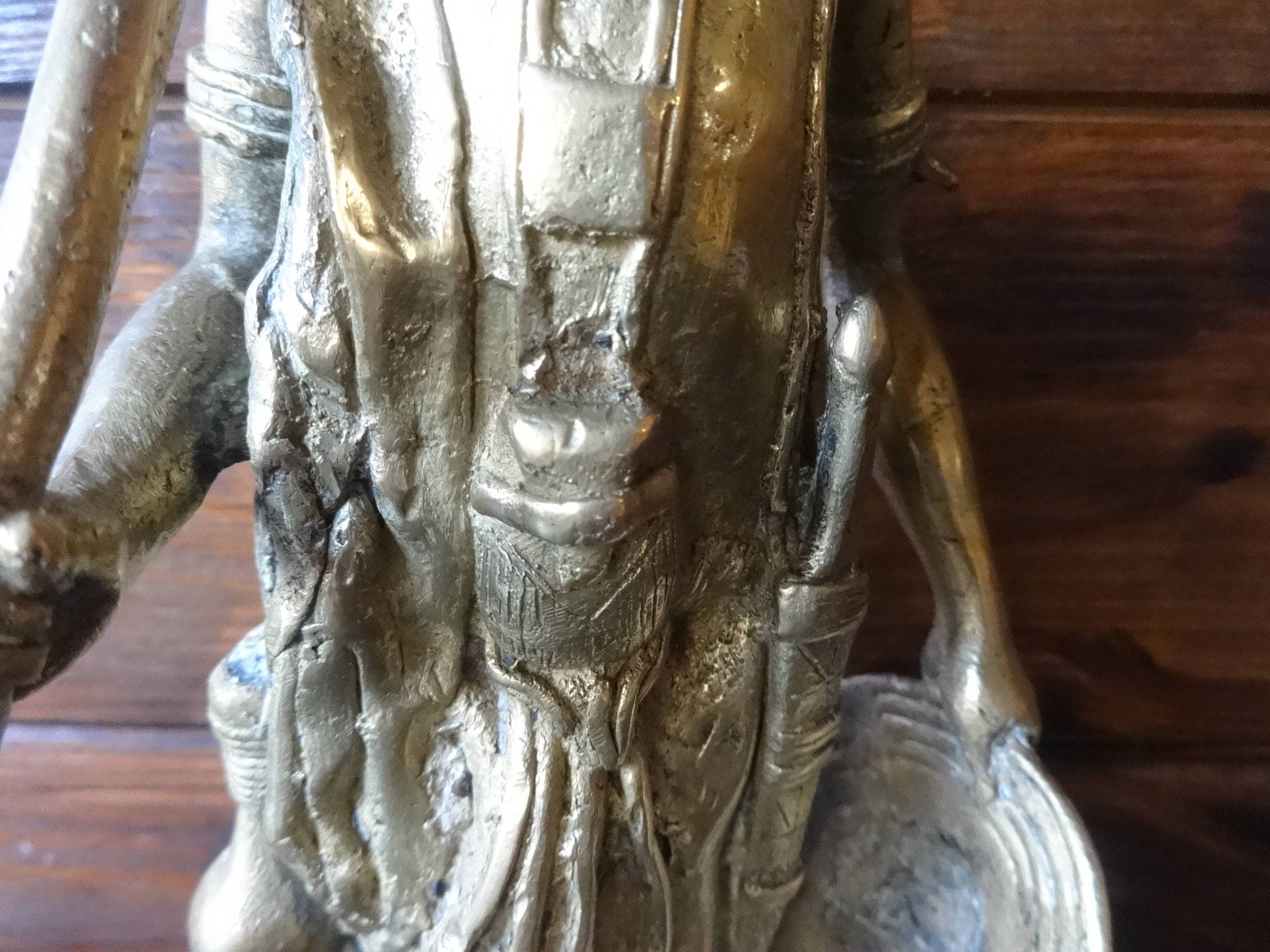 Vintage African Man Hunter Gatherer Statue Ornament Primitive Art ...