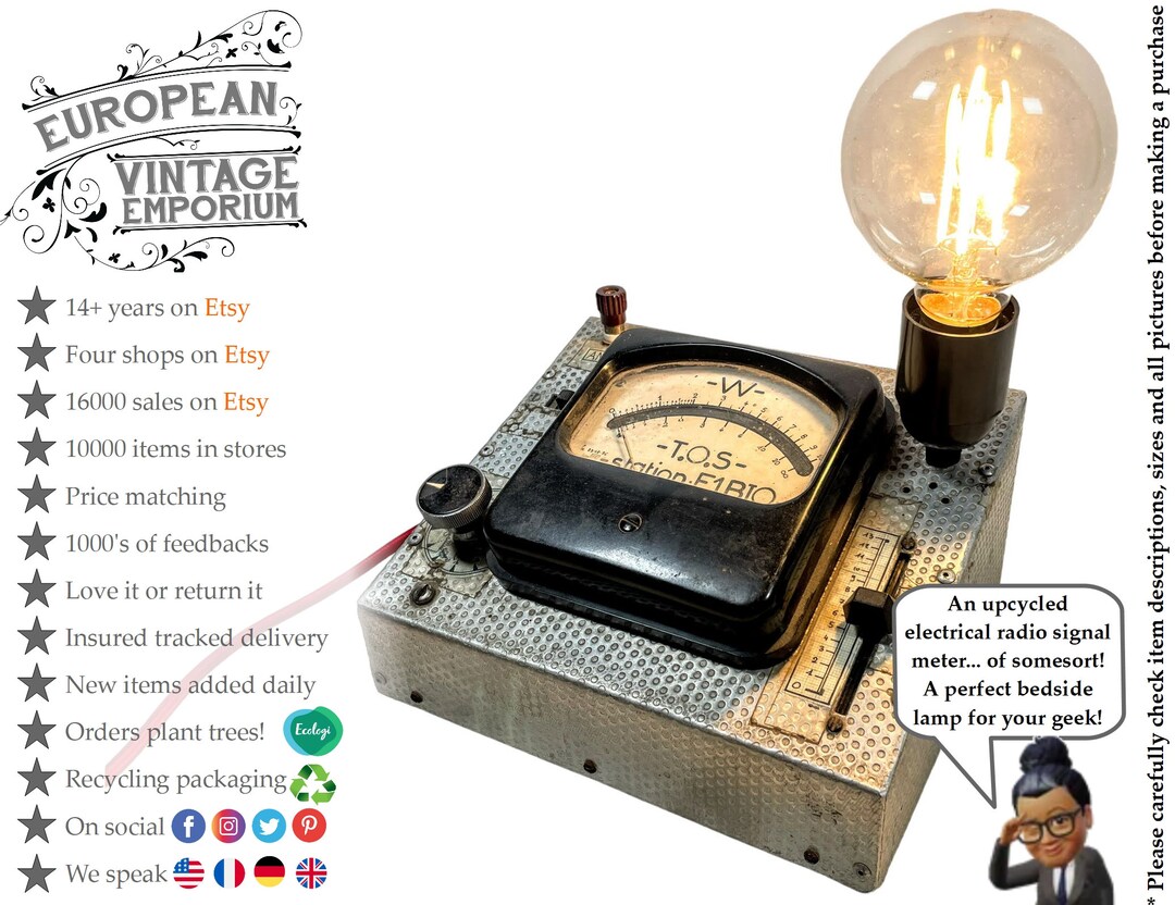 Vintage French Adapted Upcycled Meter Steampunk Equipment With - Etsy