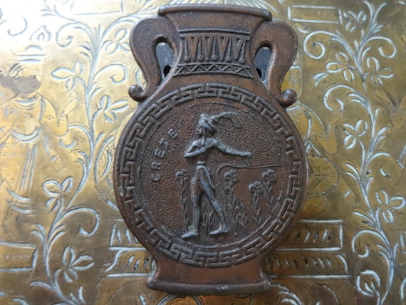 Vintage Metal Crete Themed Paper Letter Note Clip Circa - Etsy