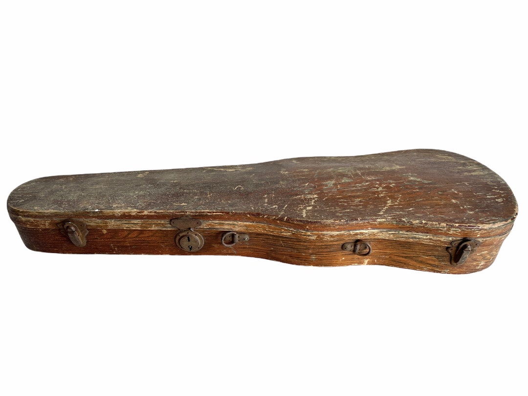 Vintage French Violin String Musical Instrument Wooden Case Storage ...