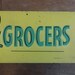 Vintage English Hand Painted the Real Grocers Shop Internal Retail Sign ...