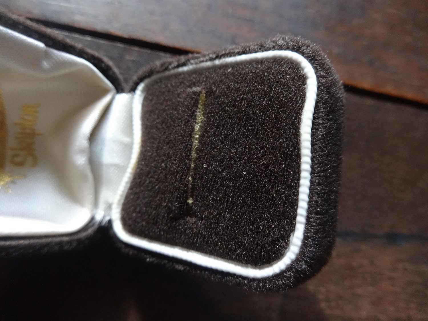 Vintage English Brown Hard Case Velvet Covered Thomas's | Etsy