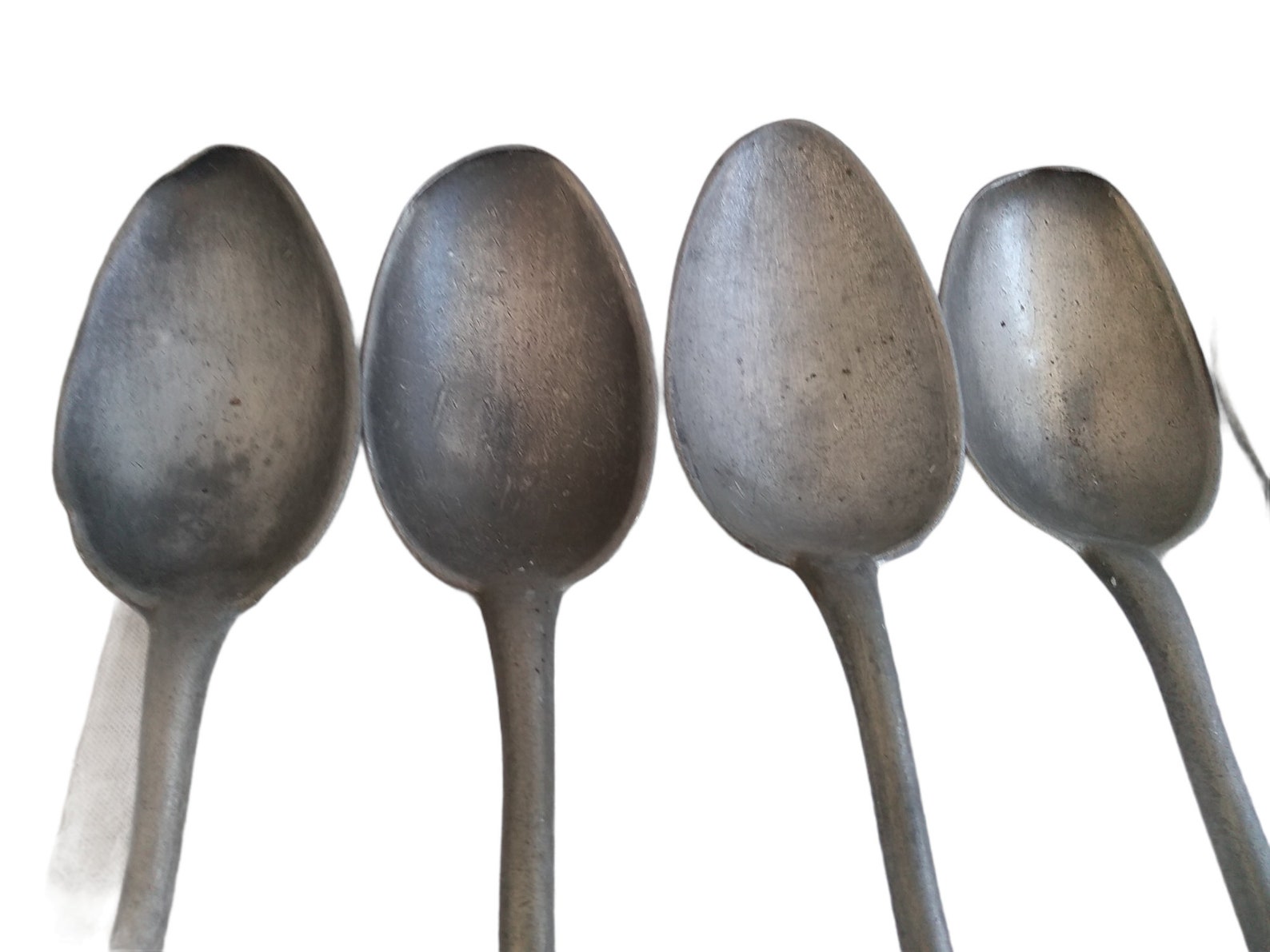 Antique French Pewter Large Dinner Spoon Spoons Set Of | Etsy