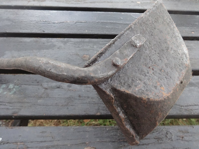 Antique French Extra Large Metal Ladle Scoop Tool Ironsmith - Etsy