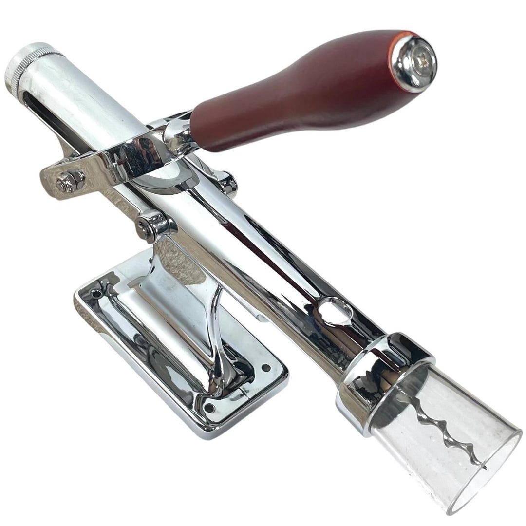 Vintage French Wall Mounted Metal Corkscrew Cork Puller Bottle Opener ...
