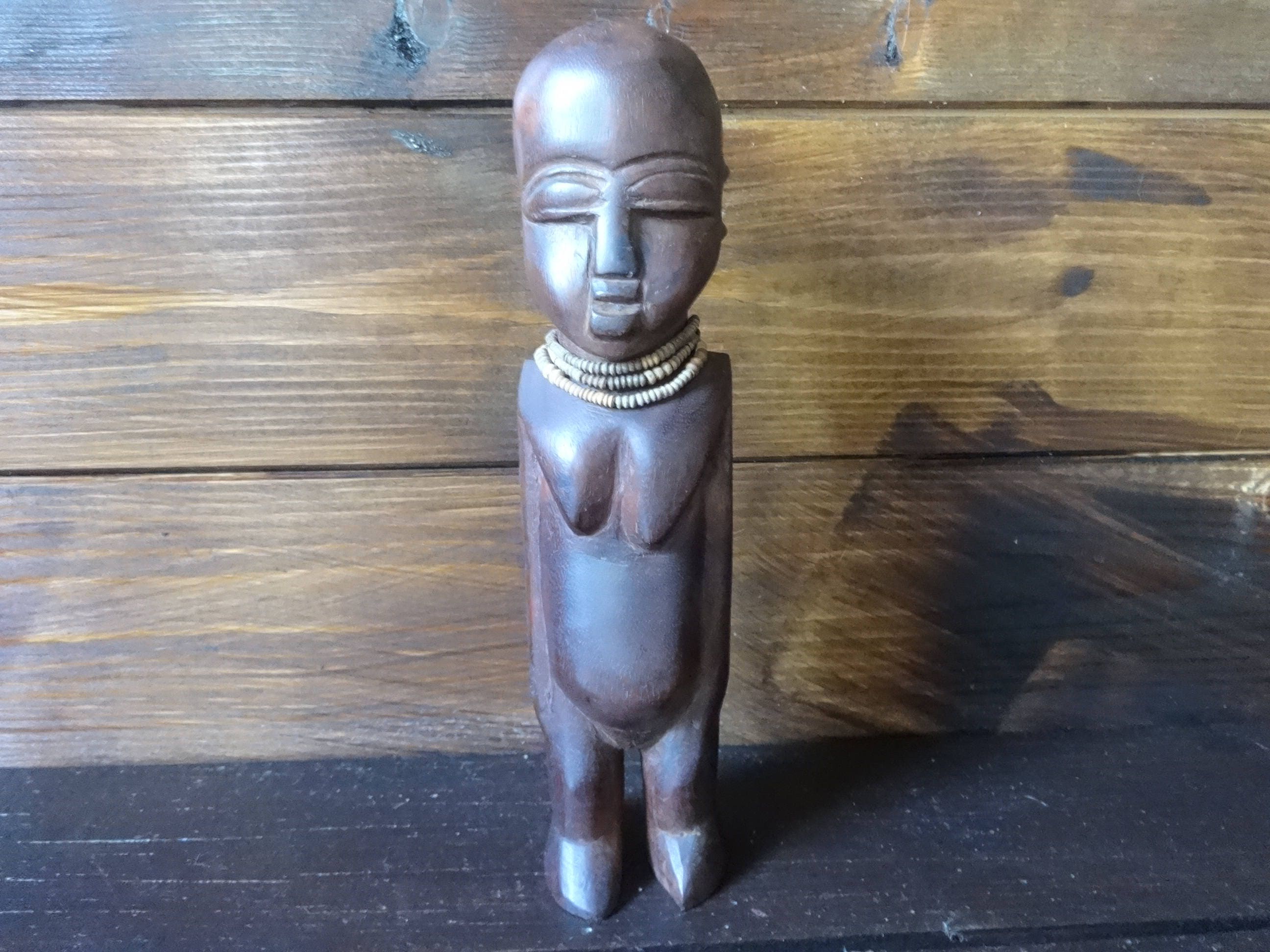Vintage Oceania South Pacific Woman Idol Statue Primitive Art Carving ...