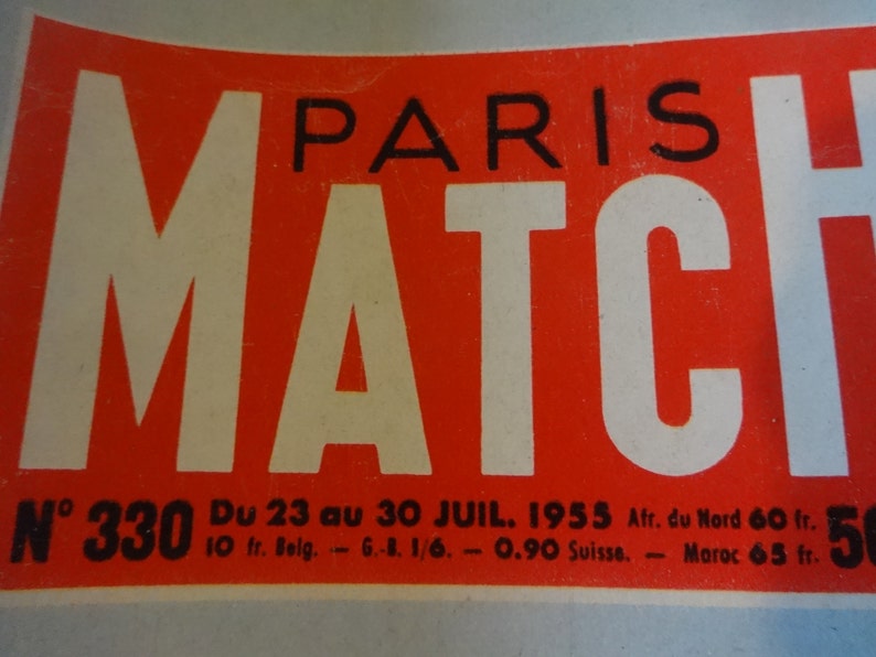 Vintage French Paris Match Magazine No 330 Burt Lancaster | Etsy