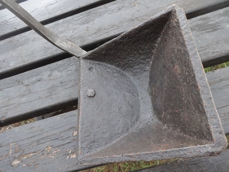 Antique French Extra Large Metal Ladle Scoop Tool Ironsmith - Etsy