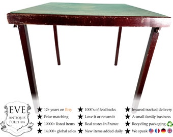 Folding Wood Card Table - Etsy