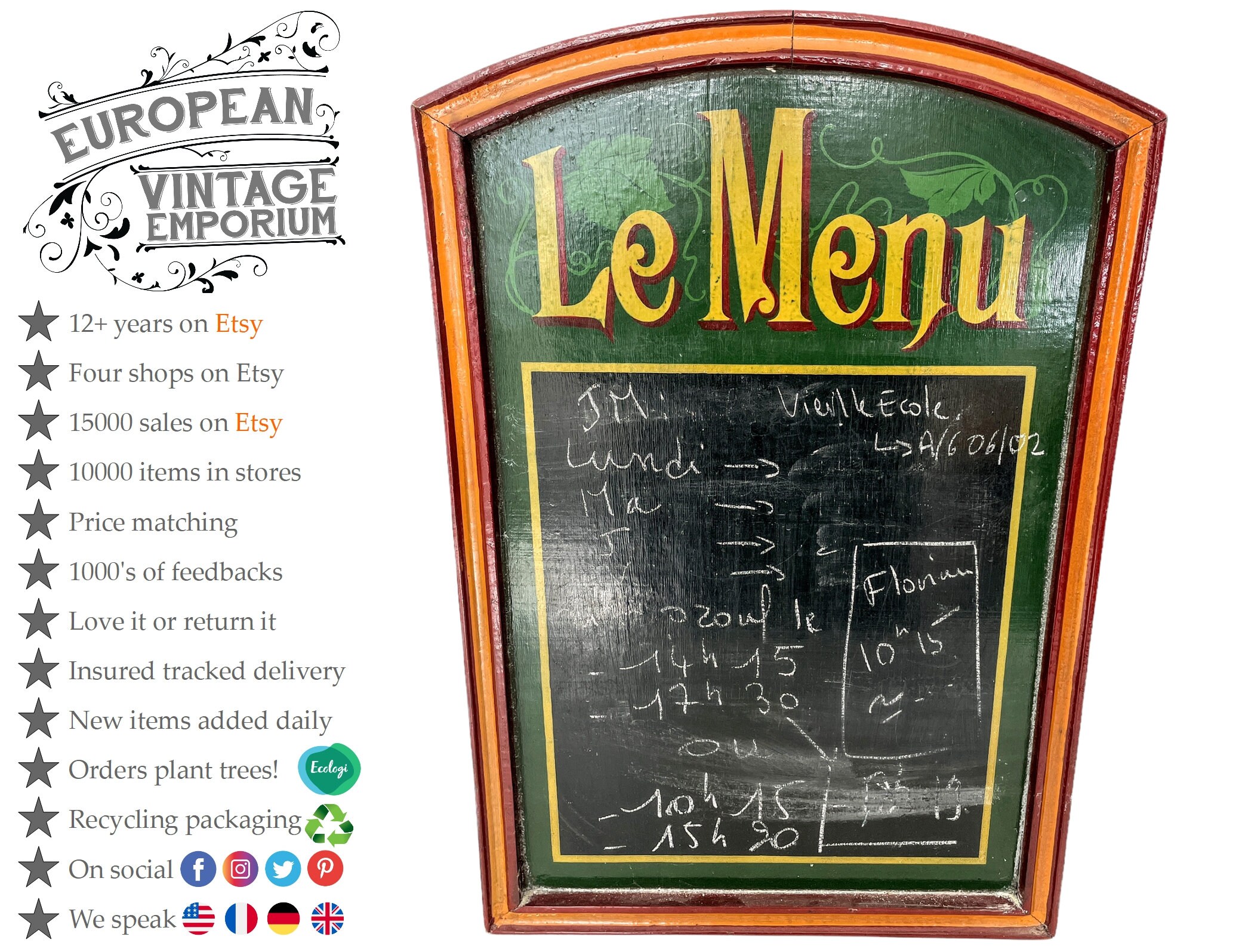 Vintage Menu Ideas