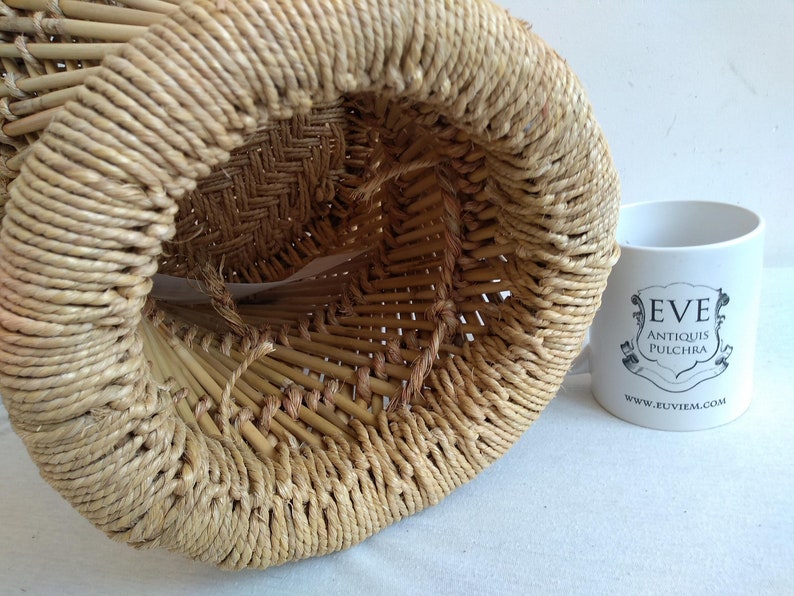 Vintage Thai Stool String Cane Canework Woven Bench Seat Chair - Etsy