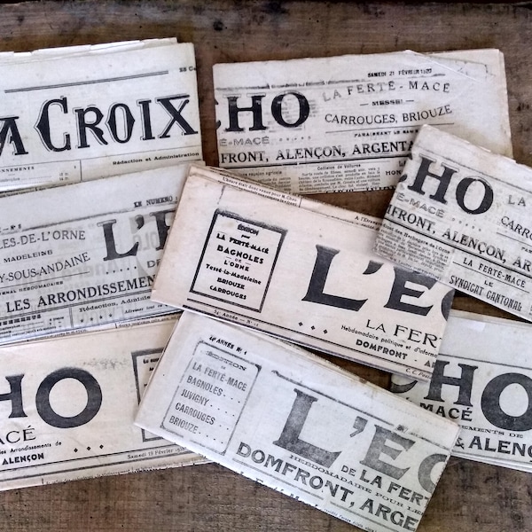 French Newspaper - Etsy