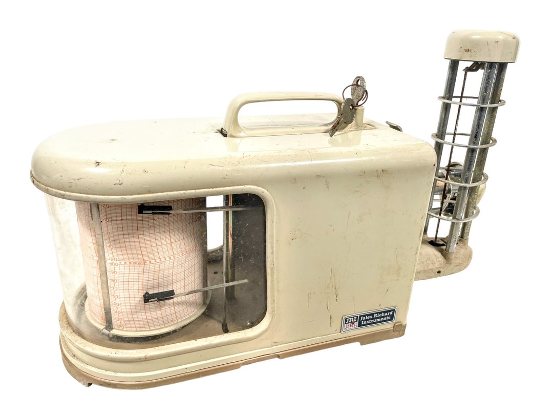 Vintage French Seismic Activity Clockwork Wind up Machine Instrument ...