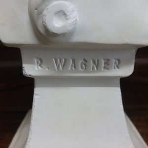 Vintage French R. Wagner Classical Music Composer Bust Statue Figurine ...