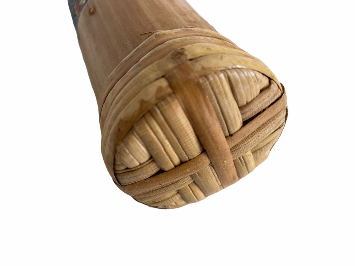 Vintage Australian Bamboo Wood Wooden Flask Container Carrier - Etsy