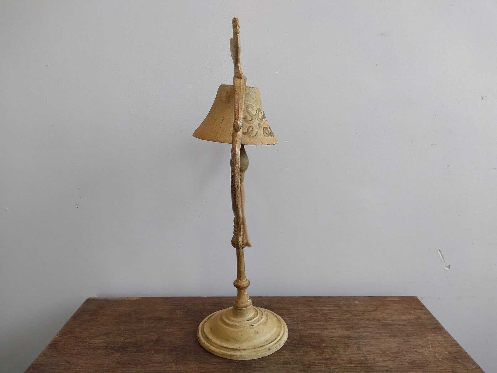 Vintage French Cast Iron Metal Bell Door Dinner Alarm Bell - Etsy