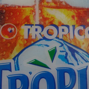 Vintage French Tropico Tropic Iced Tea Shop Sign External Display ...