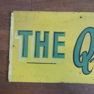 Vintage English Hand Painted the Quality Shop Internal Retail Sign ...