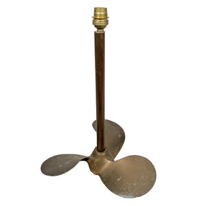 Vintage French Bedside Table Bronze Copper Metal Electric Lamp Engine ...