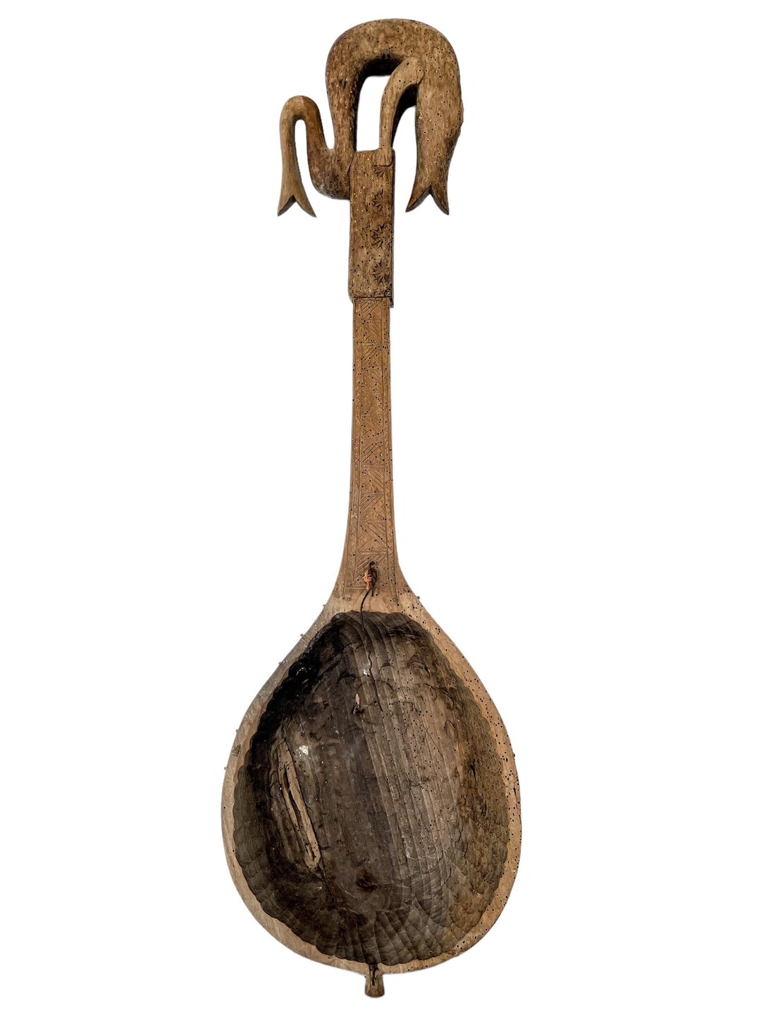 Antique Eastern European Decorative Banjo Guitar Percussion Musical ...
