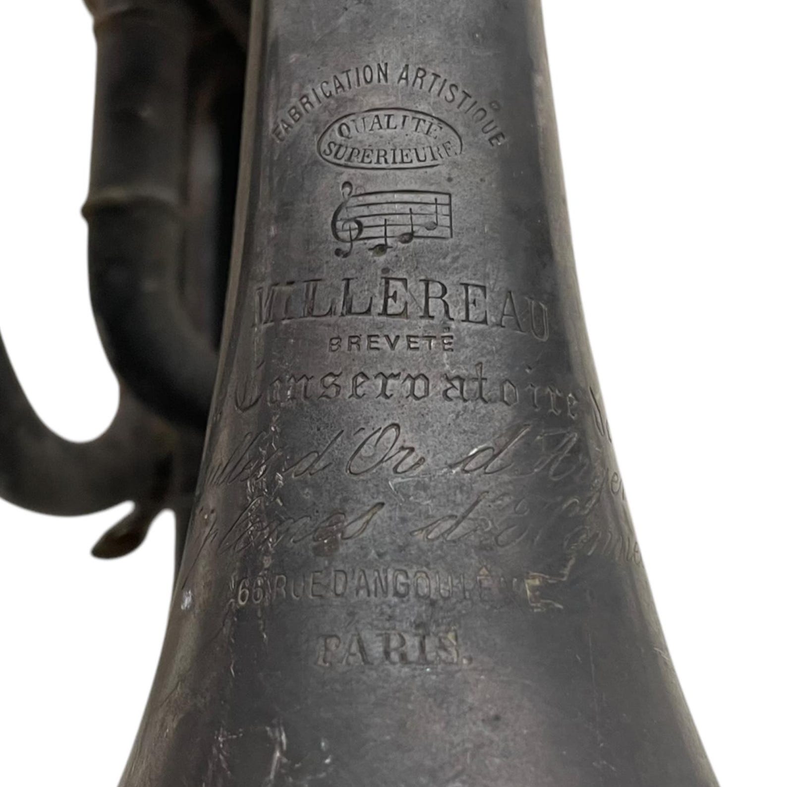 Vintage Trumpet Horn French Paris Traditional Musical Instrument Metal ...