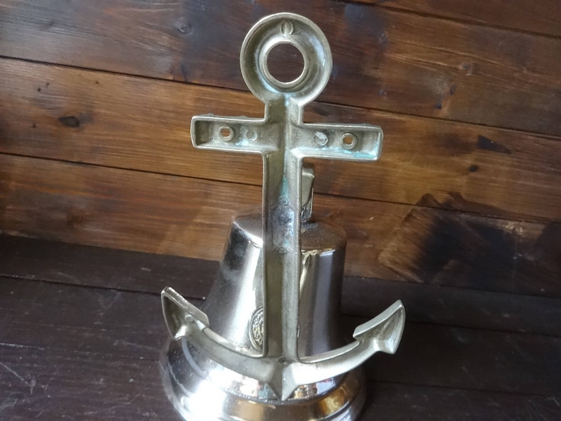 Vintage French Brass Ships Type Bell Anchor Door Dinner Alarm | Etsy