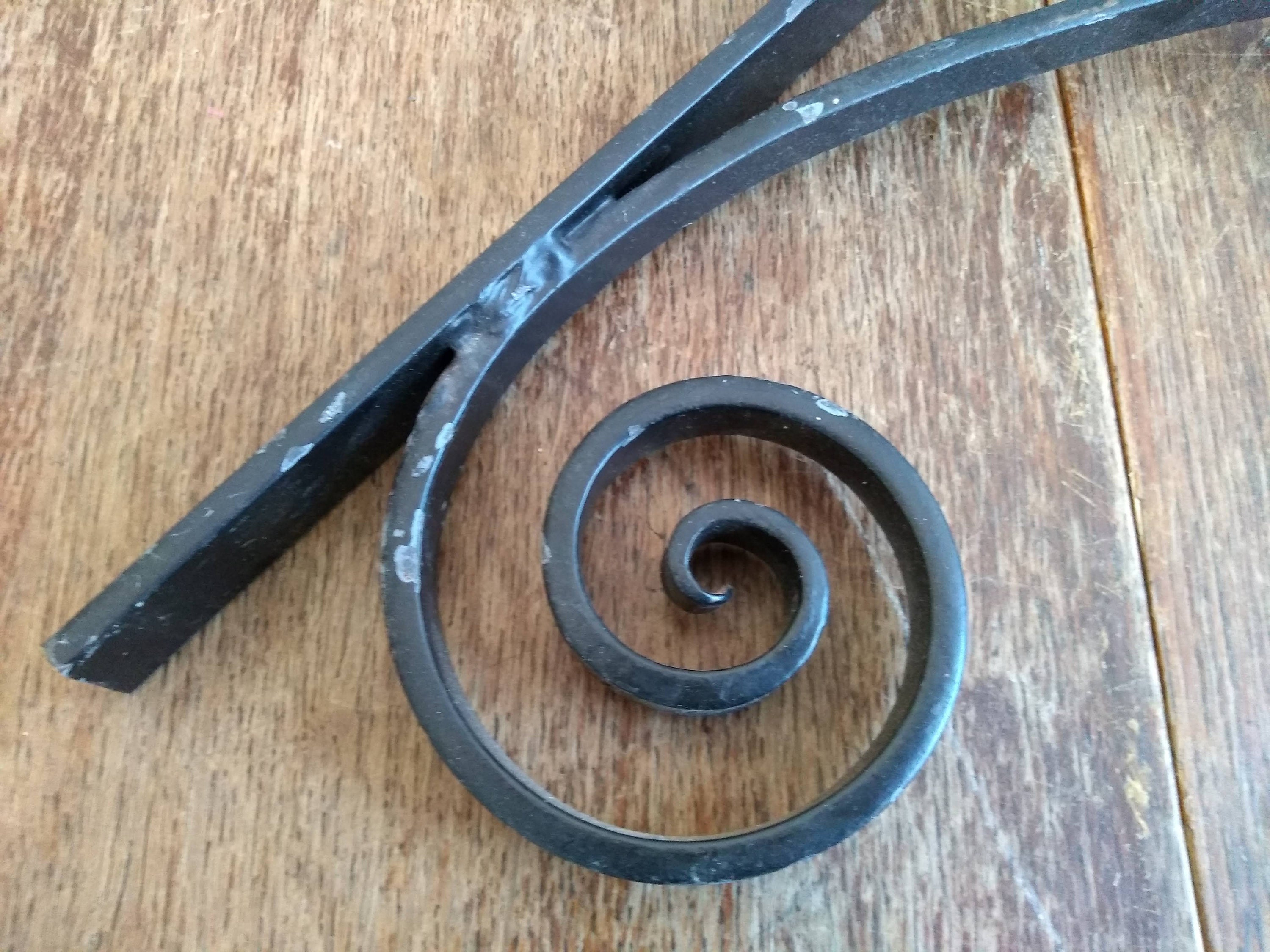 Vintage French Large Black Painted Ornate Iron Shelf Cistern | Etsy