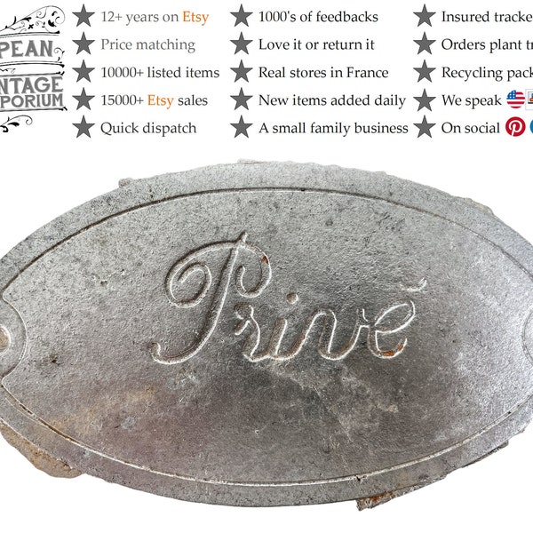 French Toilette Sign - Etsy