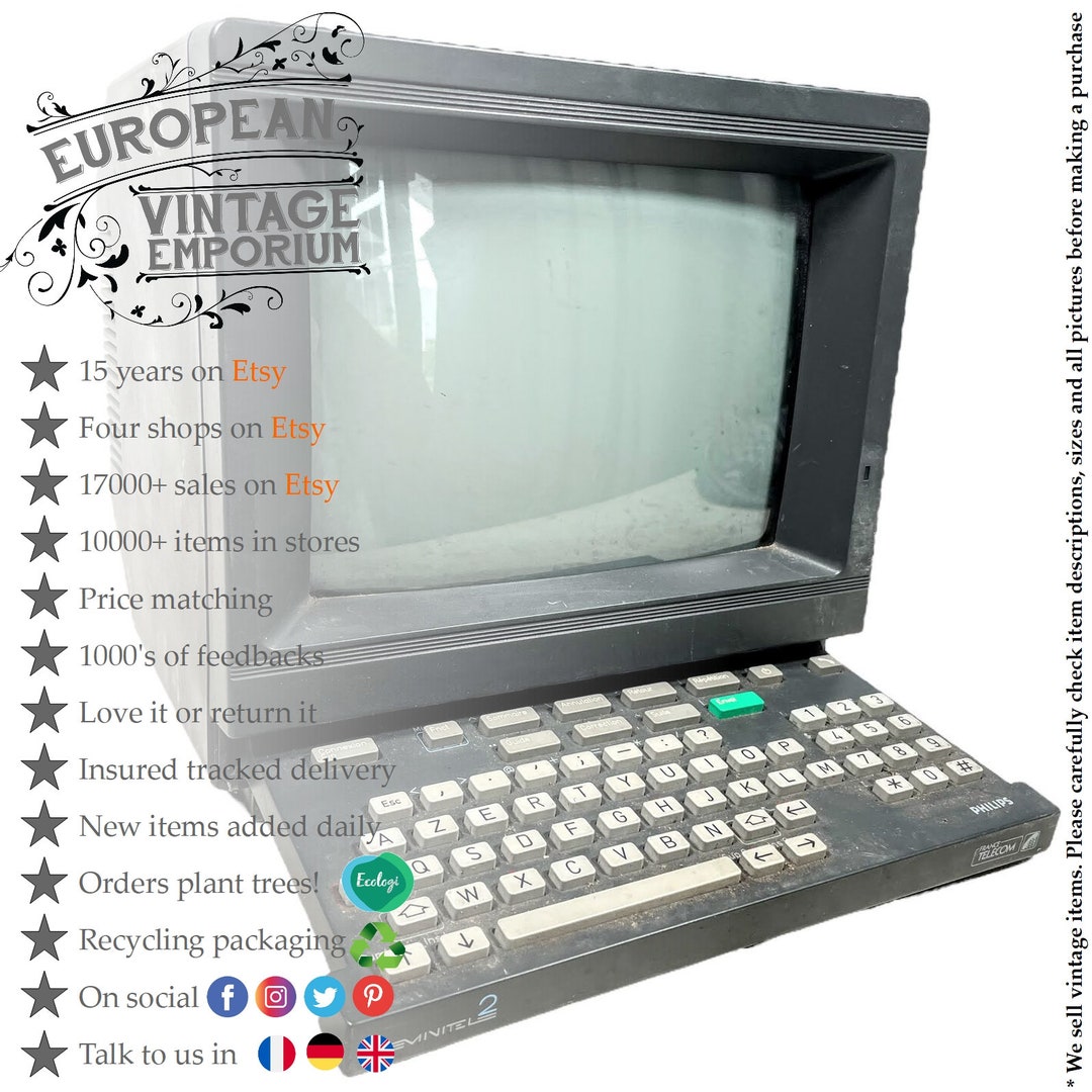 Vintage French Philips Minitel NMS 6202 Telic Alcatel Message - Etsy