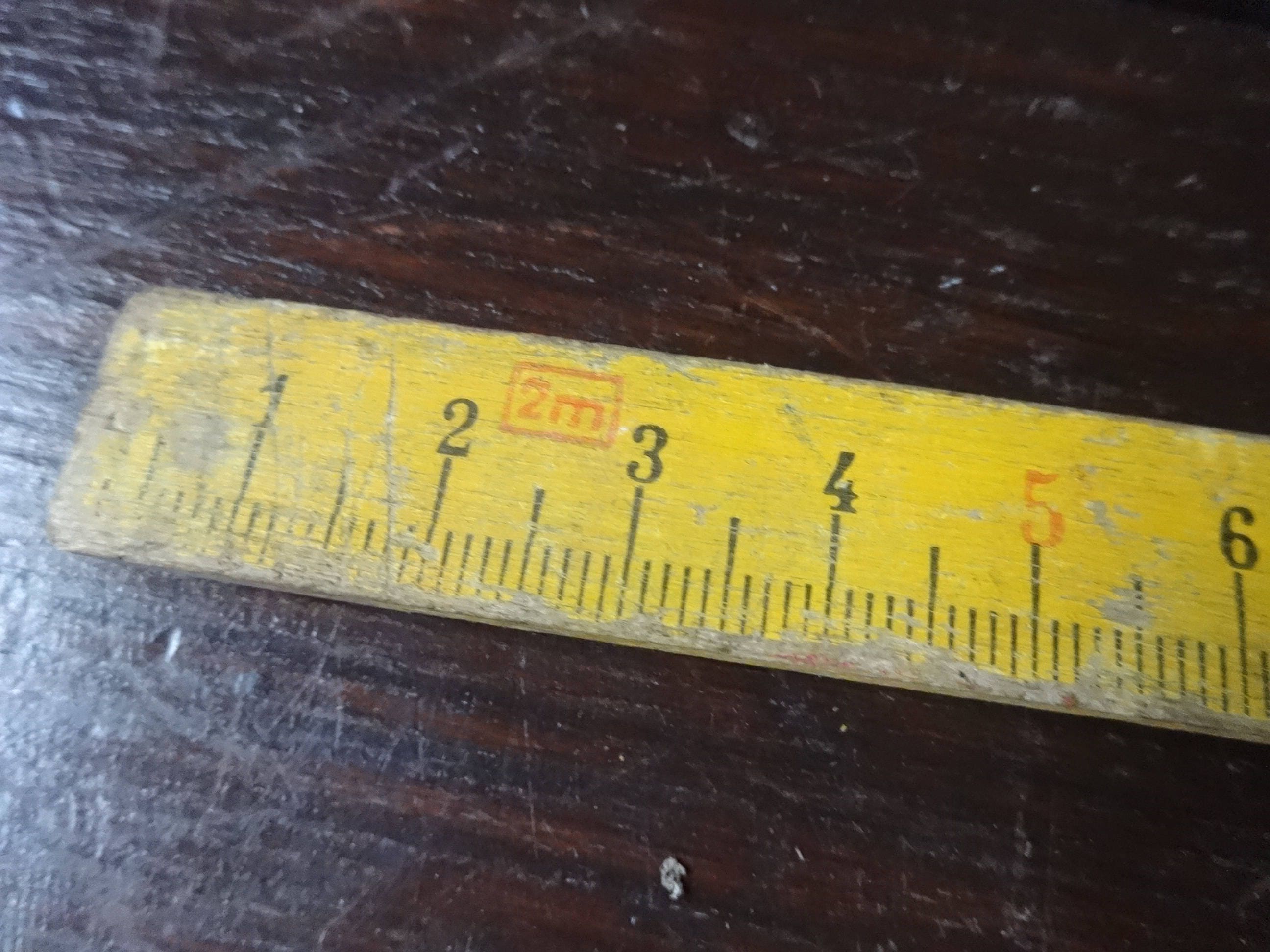 Vintage French 1 Metre Ruler Scale Measure Yardstick Metre | Etsy