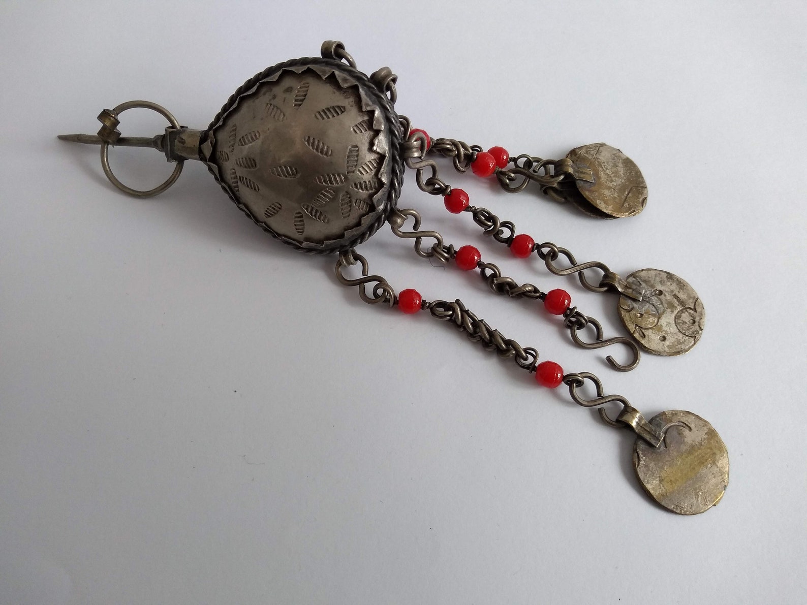 Vintage Moroccan Fibula Brooch Garment Closure Silver Metal - Etsy