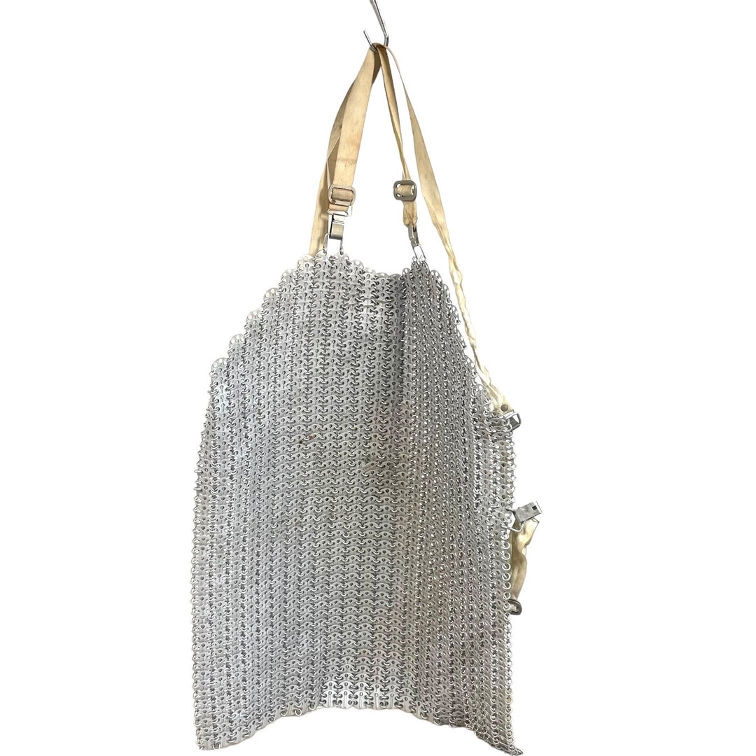 Vintage French Butcher Chainmail Metal Protection Work Apron Protection ...