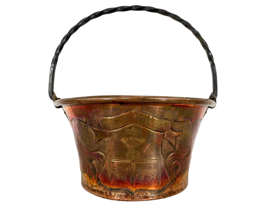 Vintage French Copper Planter Container Pot Plant Container Fleur De ...