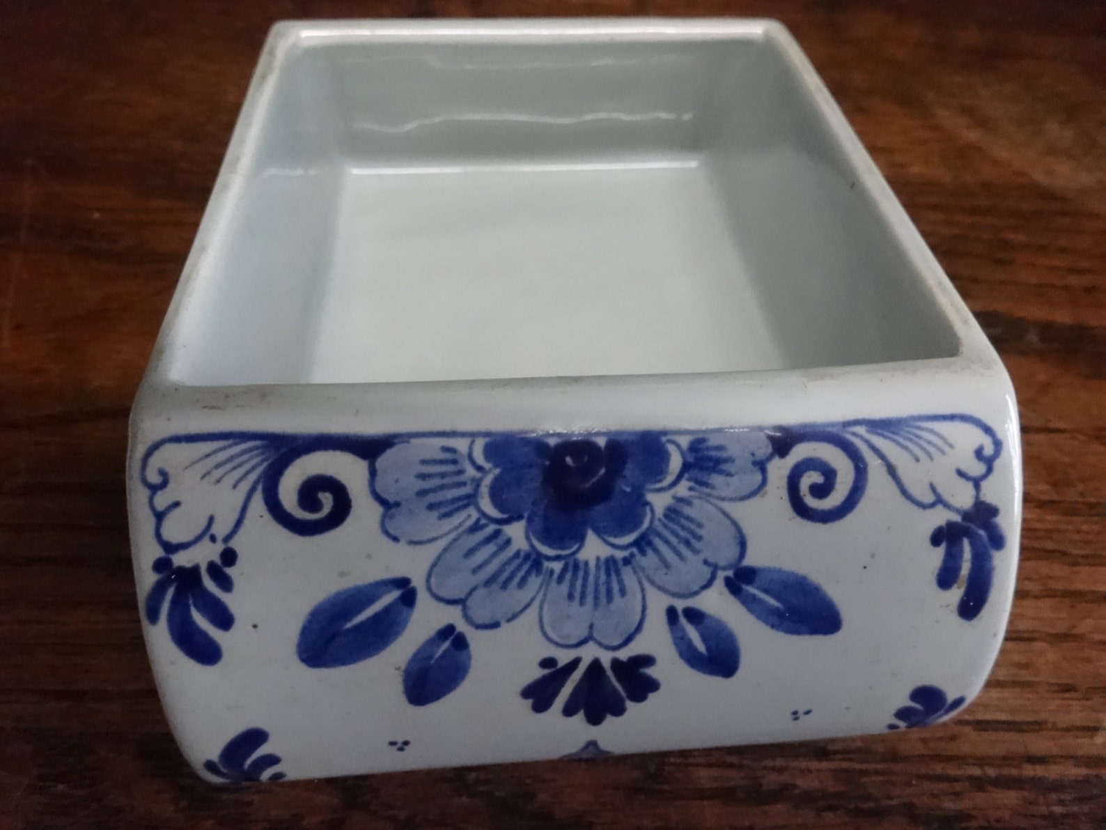 Vintage Dutch Delfts Delft Lidded Dish Butter Pat Cheese Dish Dome ...