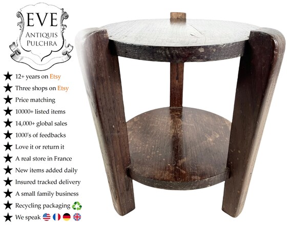 Vintage French Country Cottage Style Small Table Wooden Wood | Etsy