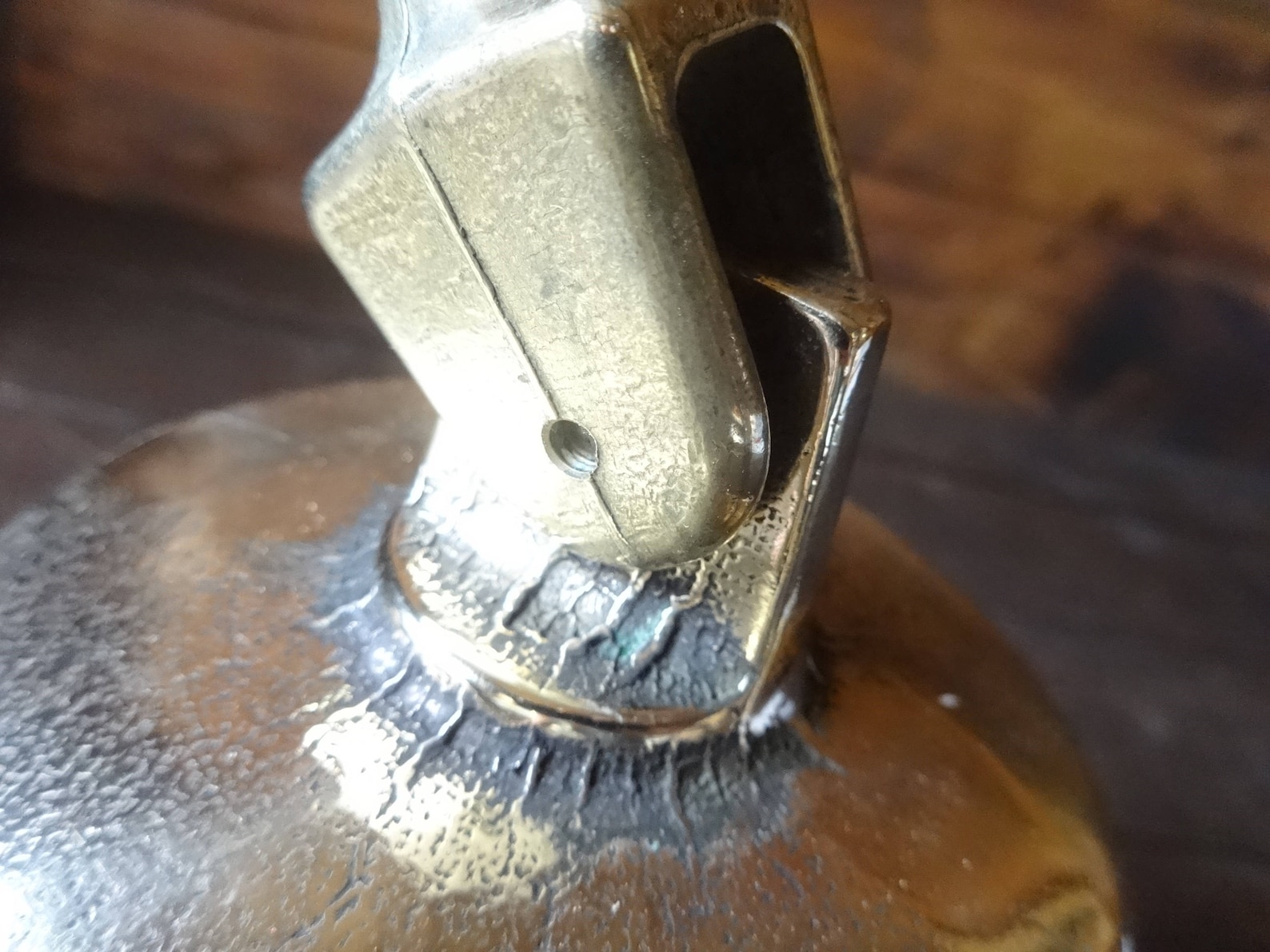 Vintage French Brass Ships Type Bell Anchor Door Dinner Alarm | Etsy