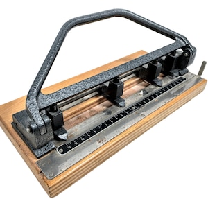 Vintage Hole Punch Office Fully Adjustable 4 Hole Puncher Punch ...
