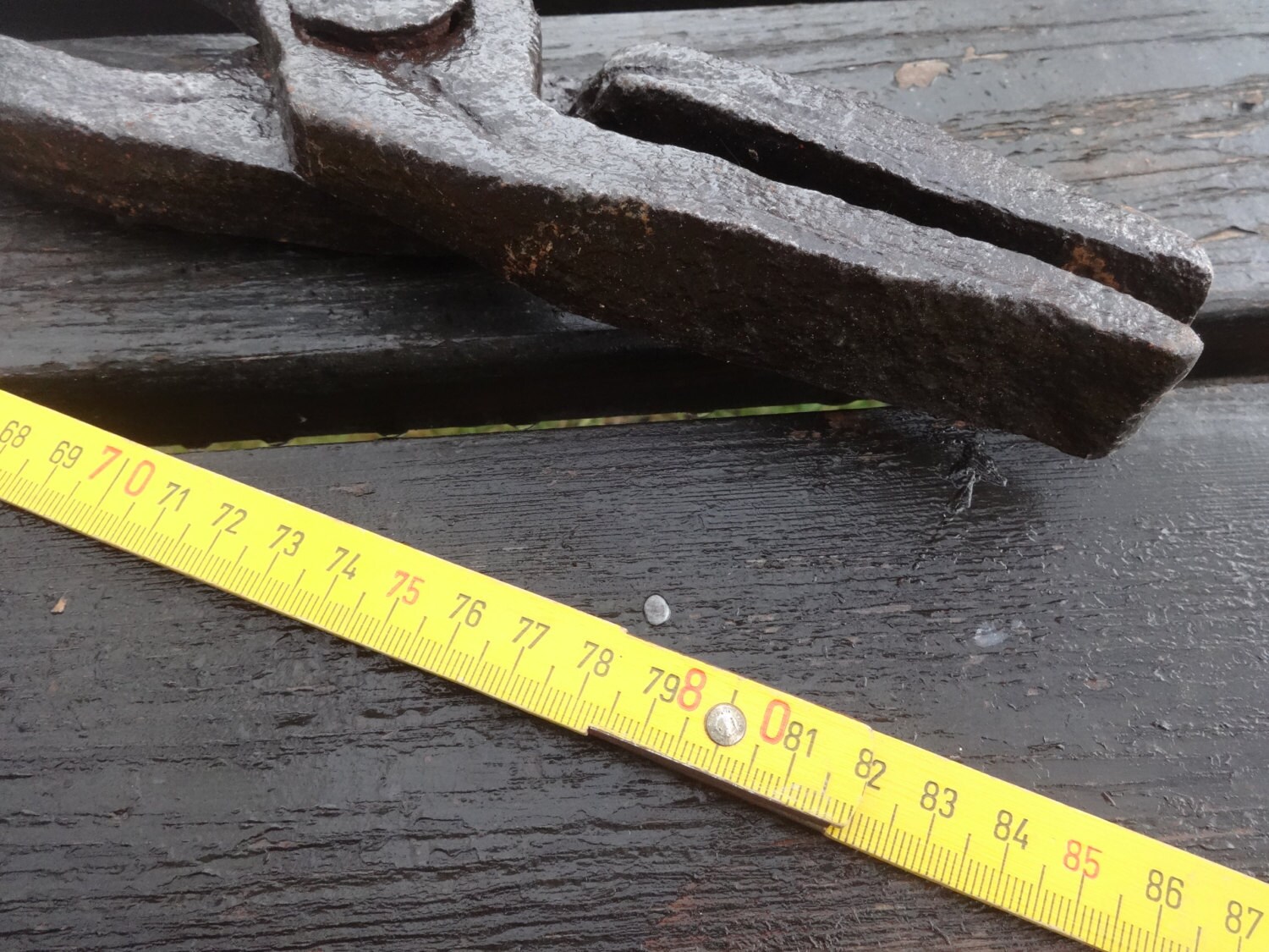 Antique French Extra Large Metal Tongs Pliers Tool Ironsmith | Etsy