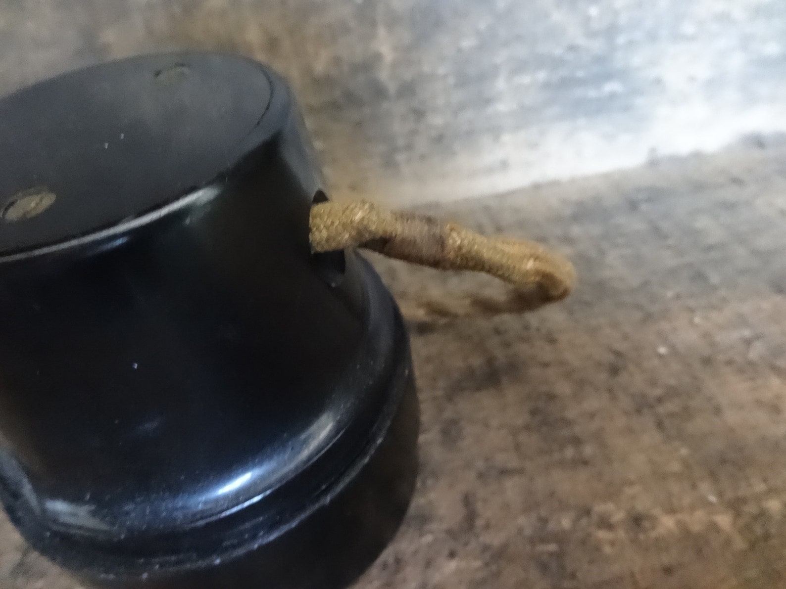 Vintage English Bakelite Black Telephone Phone Push Button - Etsy