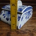 Vintage Dutch Delfts Delft Lidded Dish Butter Pat Cheese Dish Dome ...