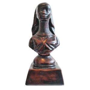 Vintage Thai Chiang Rai Long Neck Golden Triangle Lady Resin Statue ...