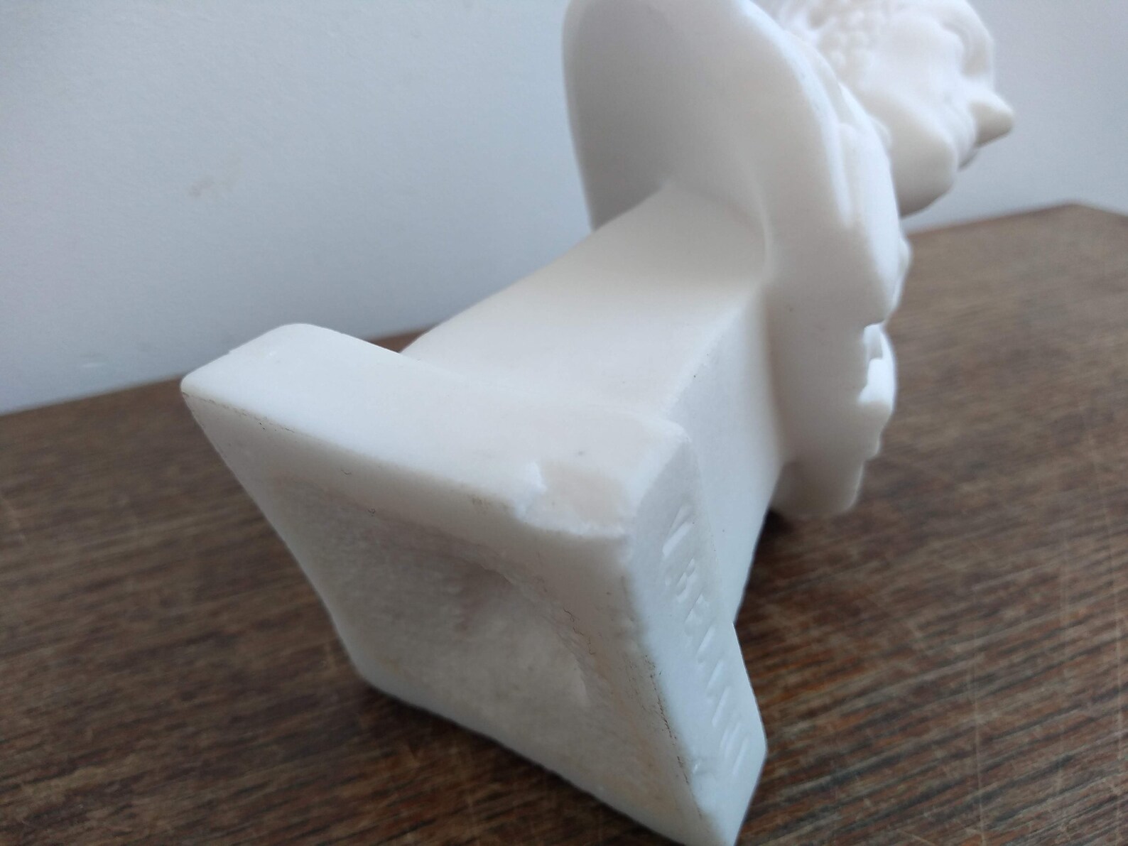 Vintage French Bellini Stone Like Cast Composer Music Small White Bust ...