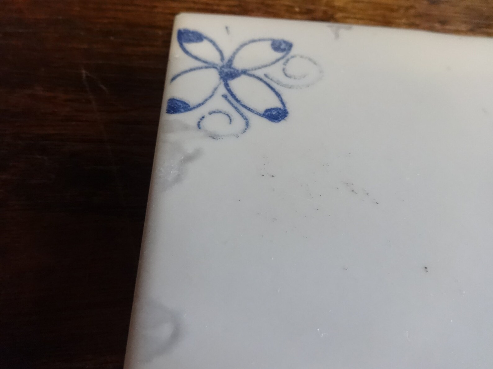 Vintage Italian Delft Style Large Wall Tile Blue White Sold ...