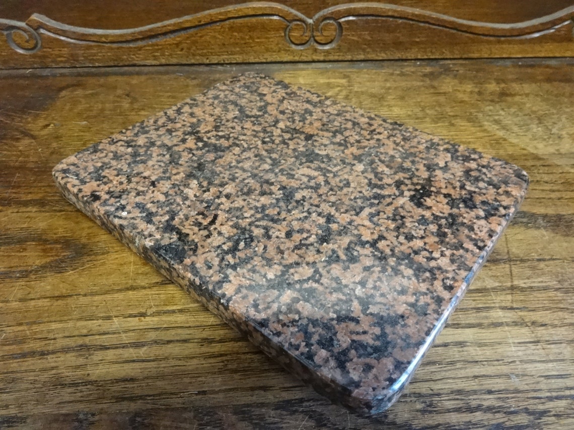 Vintage French Stone Tile Pot Pan Trivet Stand Plant Ornament | Etsy