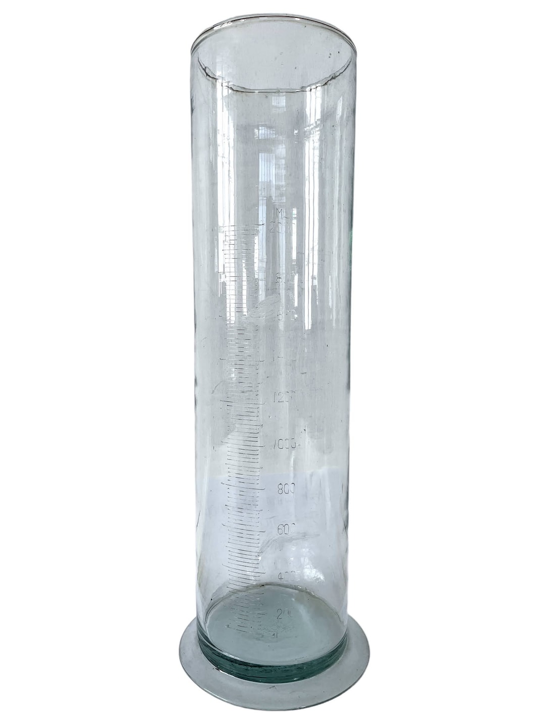 Vintage French Large Glass 2000ml Measuring Test Tube Vase Containers ...