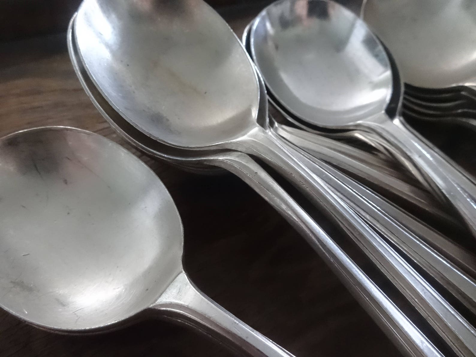 Vintage English Sheffield Silver Plate Fullwood Dinner Pudding Soup ...