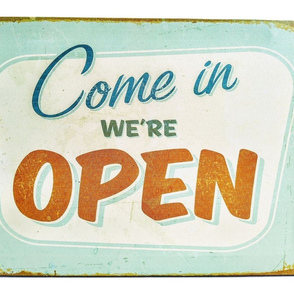 Vintage Open Sign - Etsy
