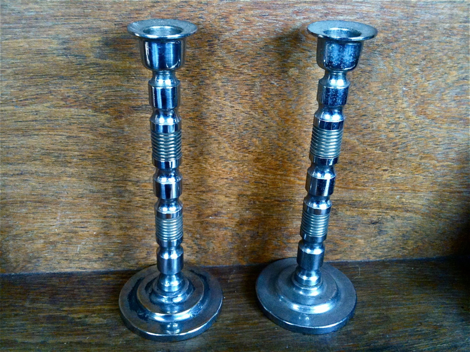 Vintage English Heavy Candlesticks Candle Holder Circa 1950-60's / EVE ...