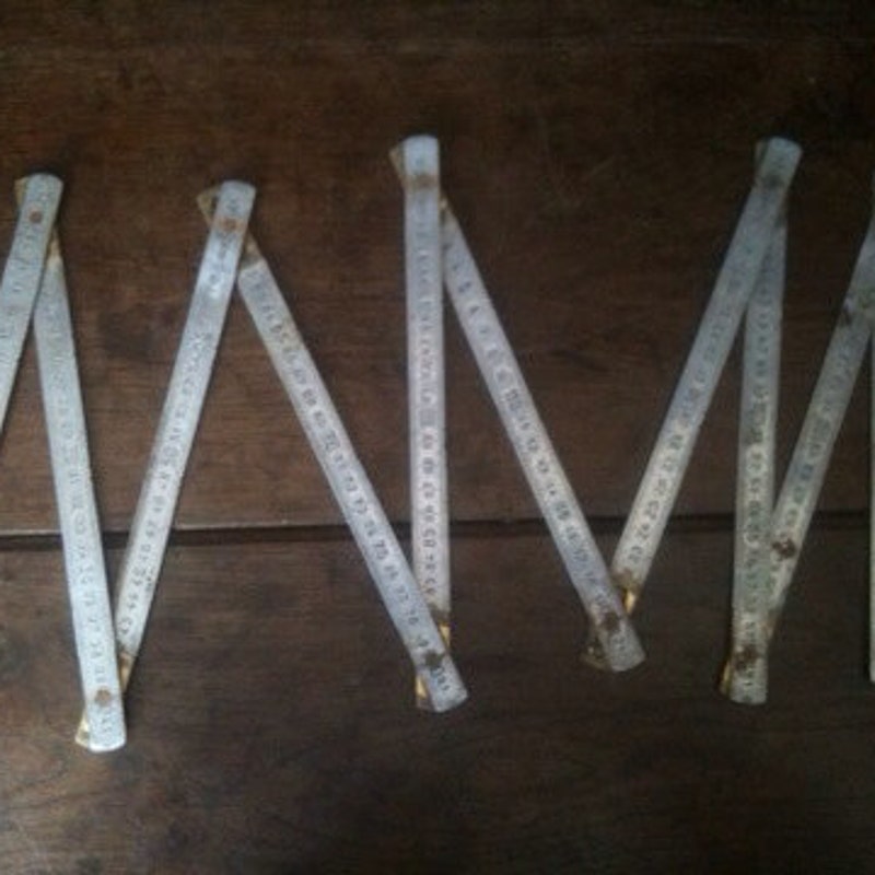 Vintage Metal Ruler - Etsy