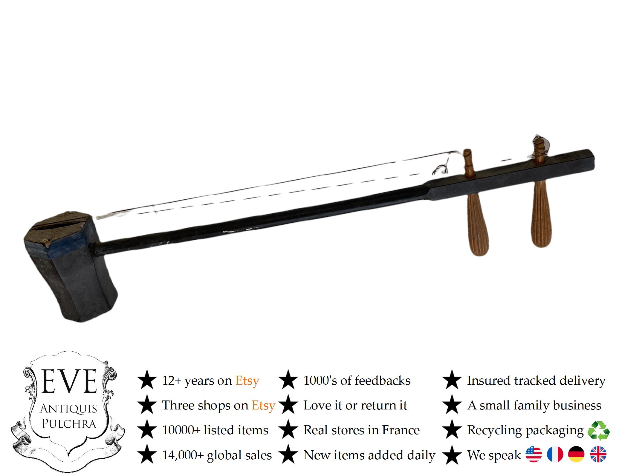 Vintage Chinese Two String Violin Fiddle String Type Musical | Etsy